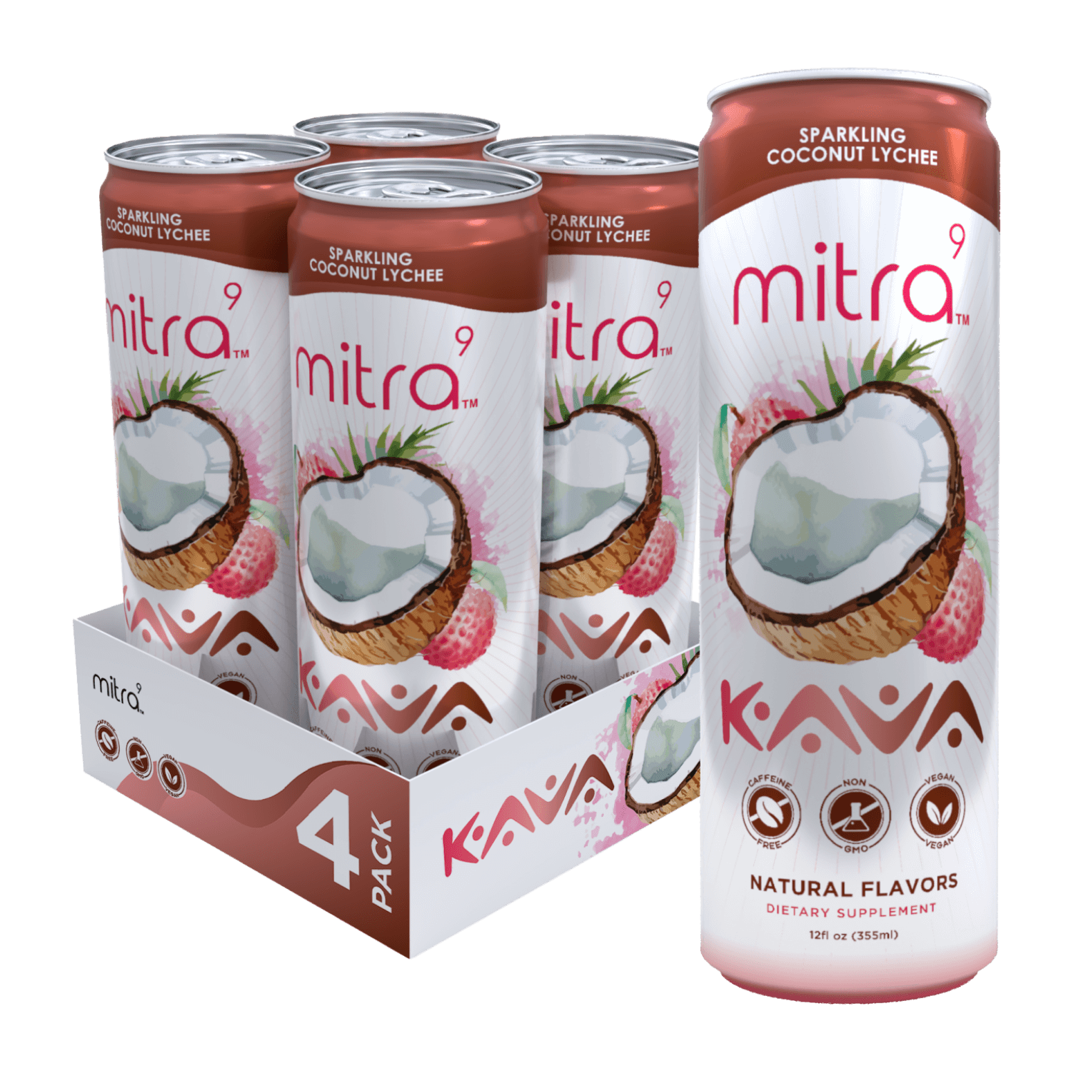 Buy Coconut Lychee Kava Drink | All-Natural Flavor - Mitra9