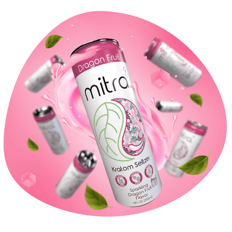 Dragon Fruit Kratom Seltzer - Mitra-9