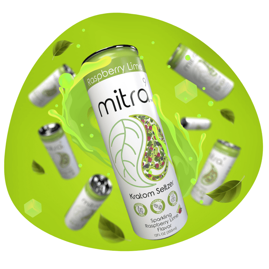 Raspberry Lime Kratom Seltzer - Mitra-9