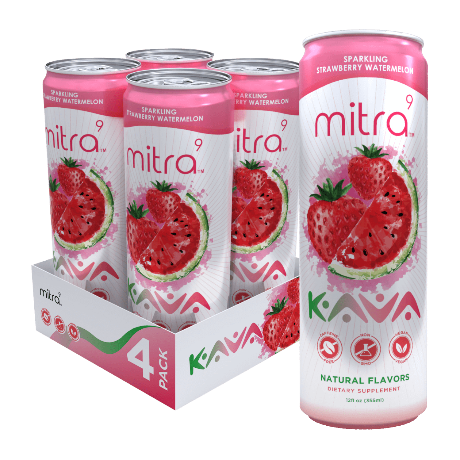 Buy KAVA Strawberry Watermelon Drink | No Sugar - Mitra9