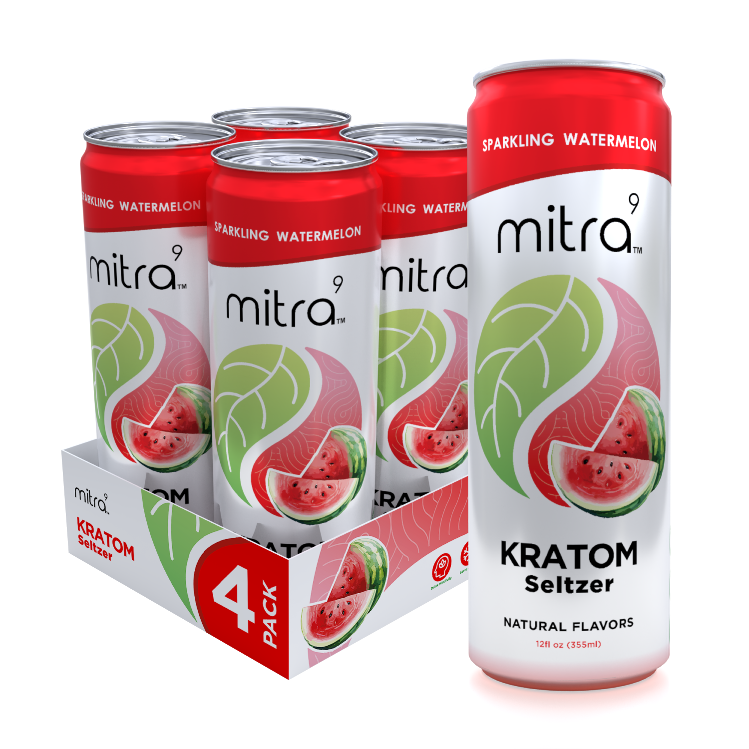 Watermelon Kratom Seltzer | Premium Quality Kratom Drink - Mitra9