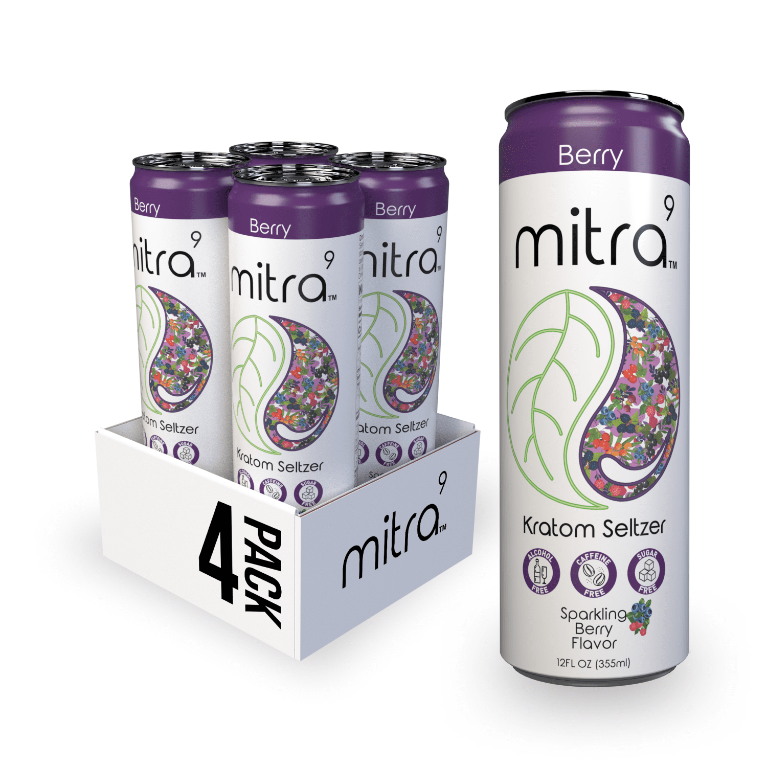 Mitra9 Berry Kratom Seltzer - Mitra-9