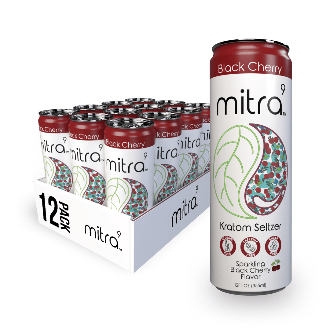 Mitra9 Black Cherry Kratom Seltzer - Mitra9