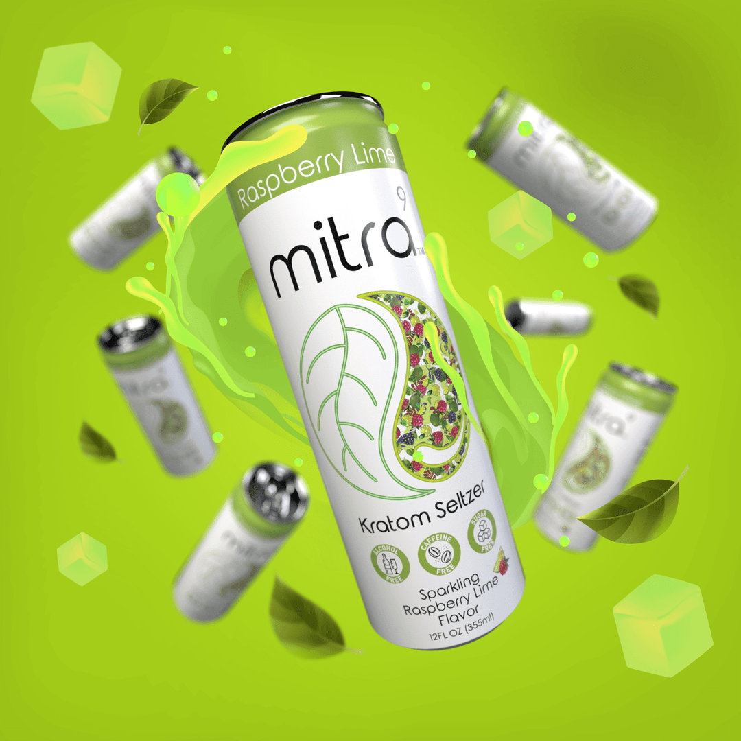 Raspberry Lime Kratom Seltzer - Mitra-9