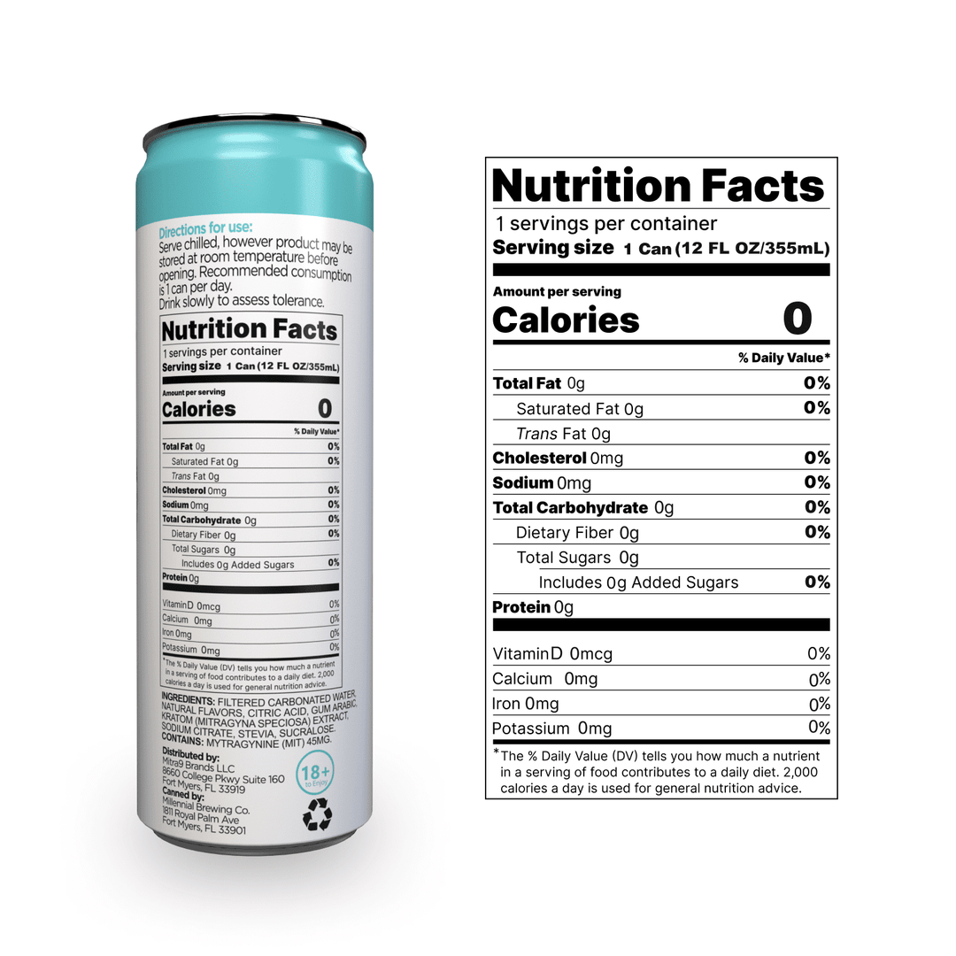 Mitra9 Tropical Kratom Seltzer - Mitra-9
